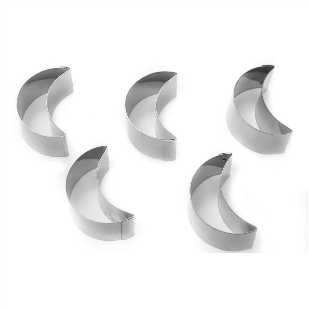 CORTADOR PETIT FOUR MINI MEIA LUA - PCT COM 5 - doupan